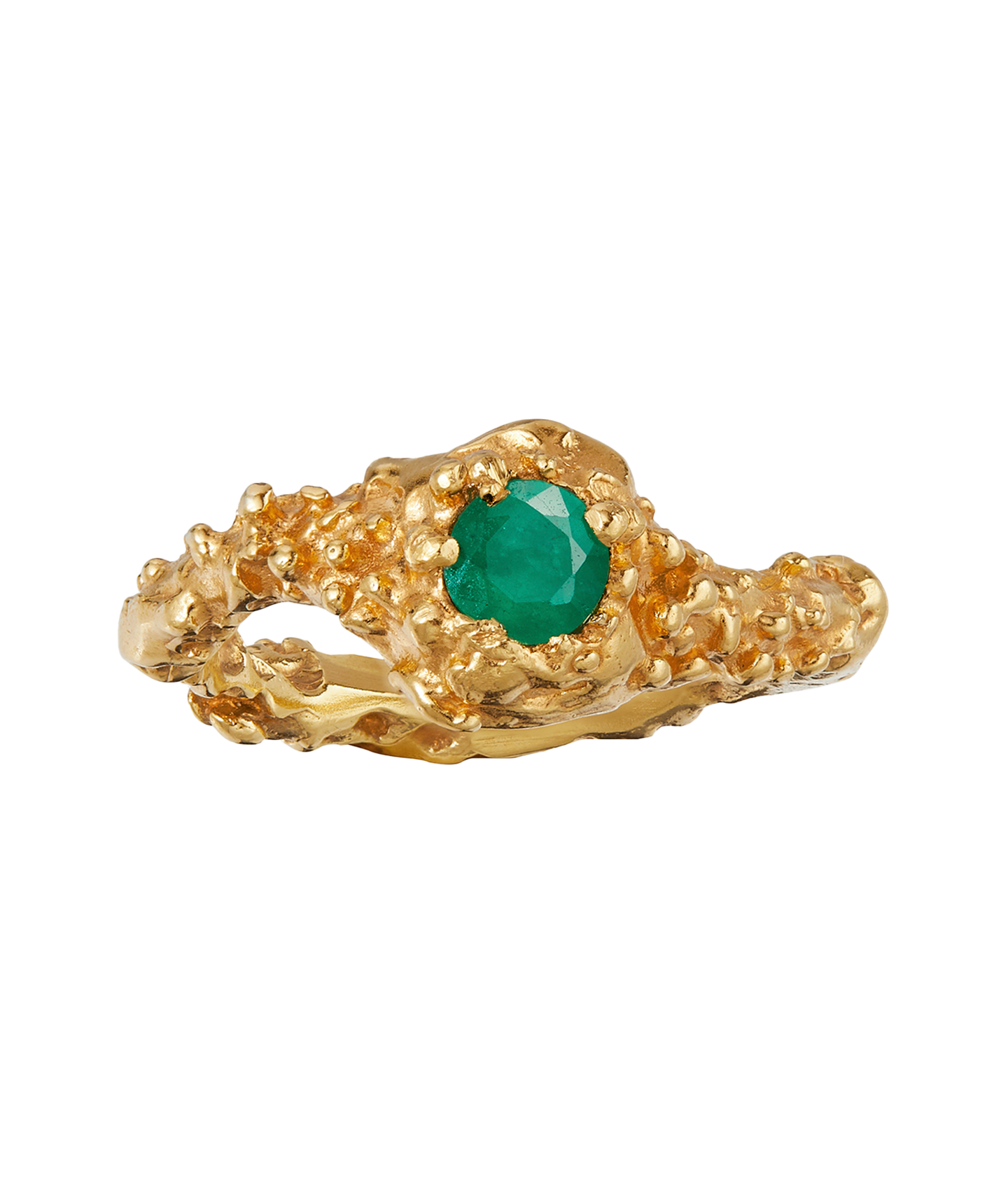 The Emerald Spark Ring | 9kt Solid Gold | Alighieri Jewellery