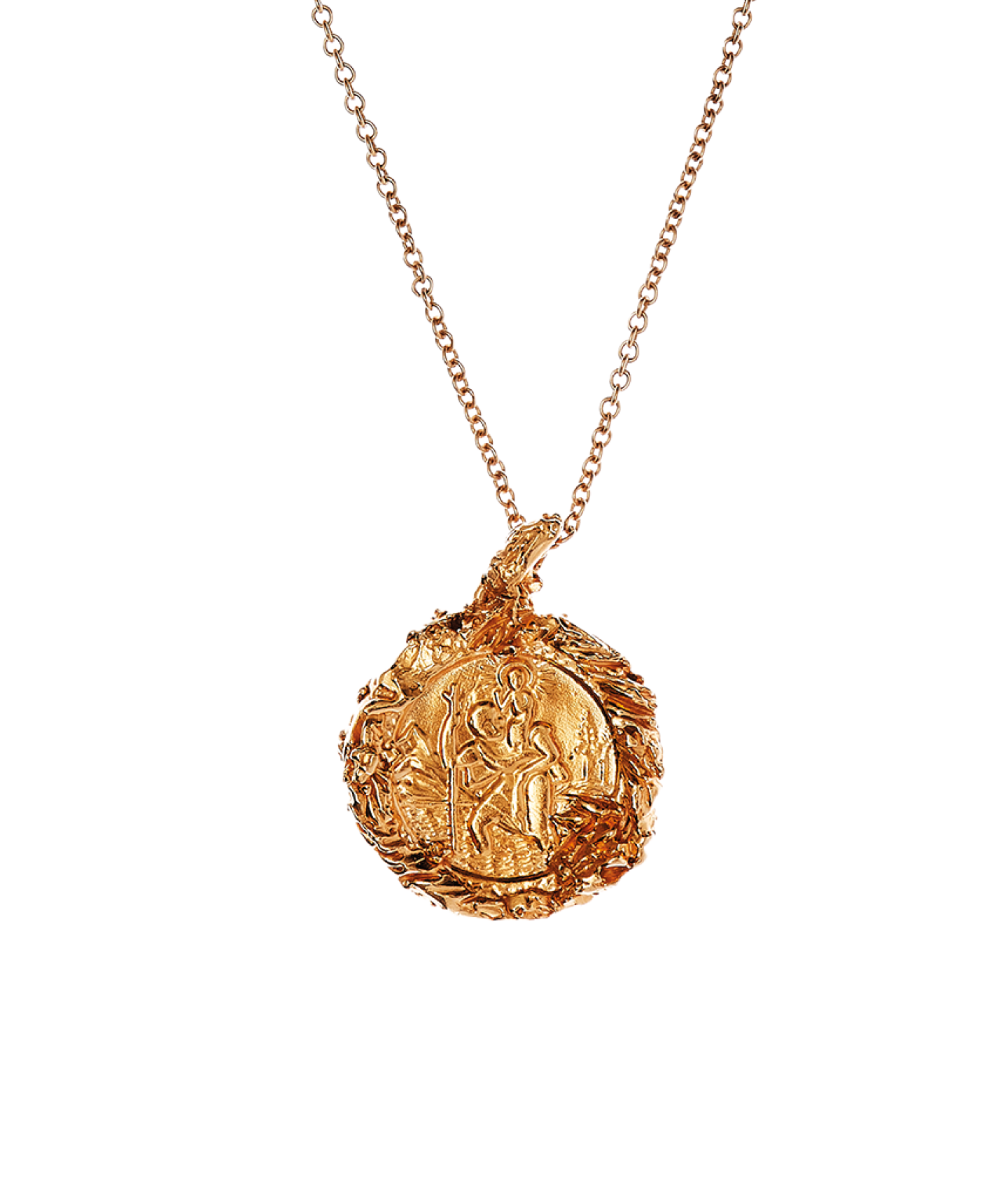 St Christopher Necklace | 24 kt Gold Plated | Alighieri Jewellery