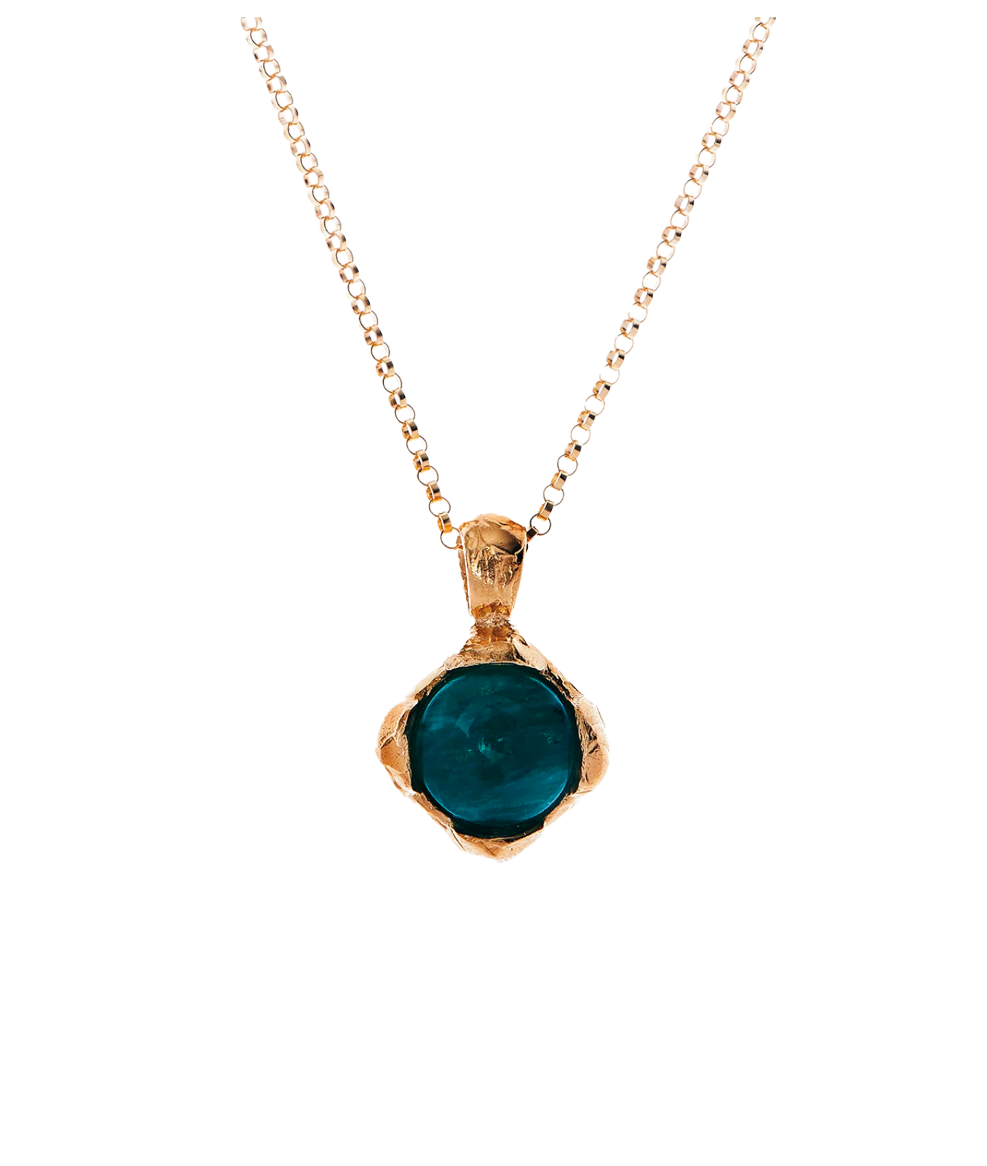 The Eye of the Storm Emerald Necklace| Gemstone Pendant | Alighieri
